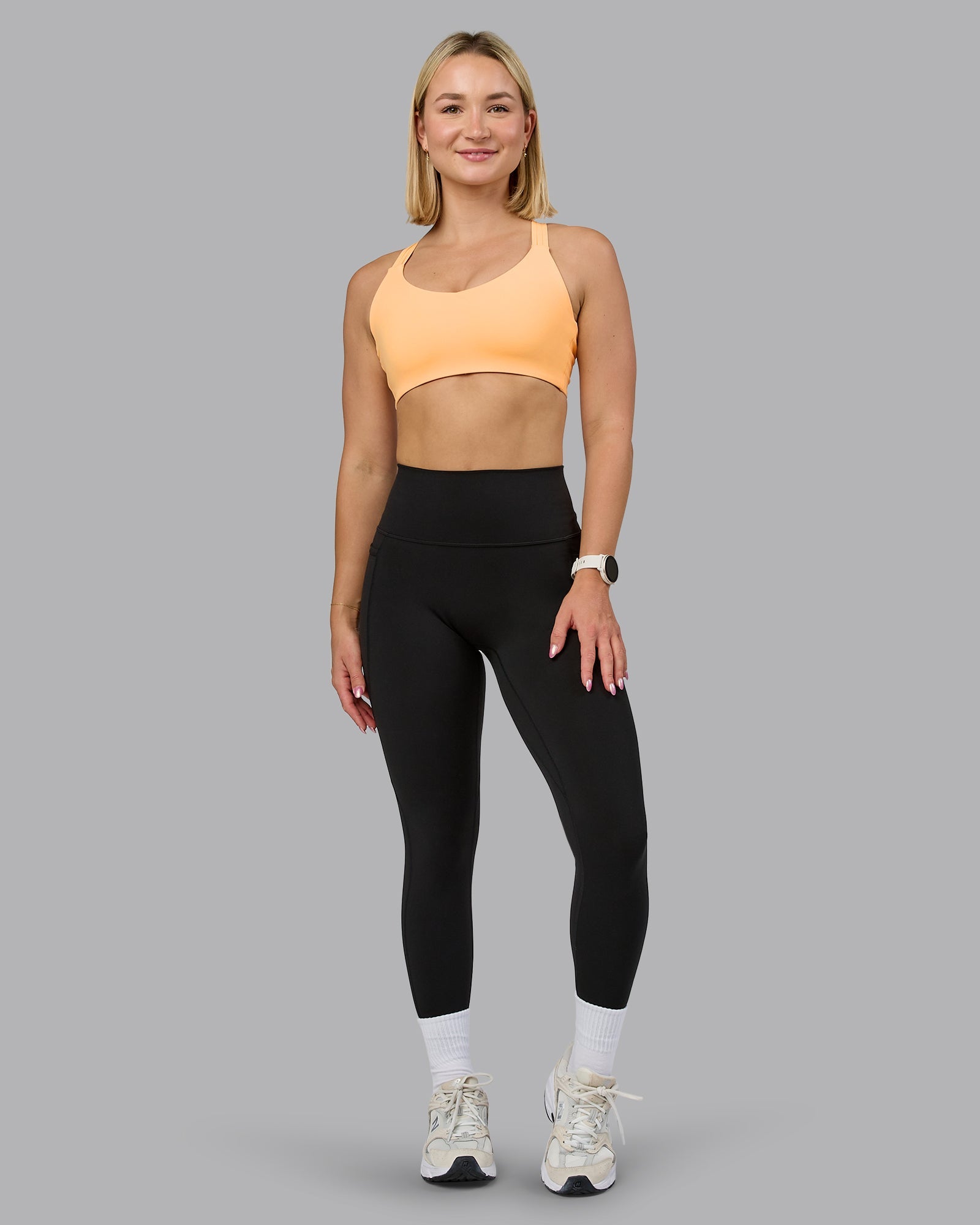 Push The Limit Sports Bra - Peach Fuzz | LSKD – LSKD US